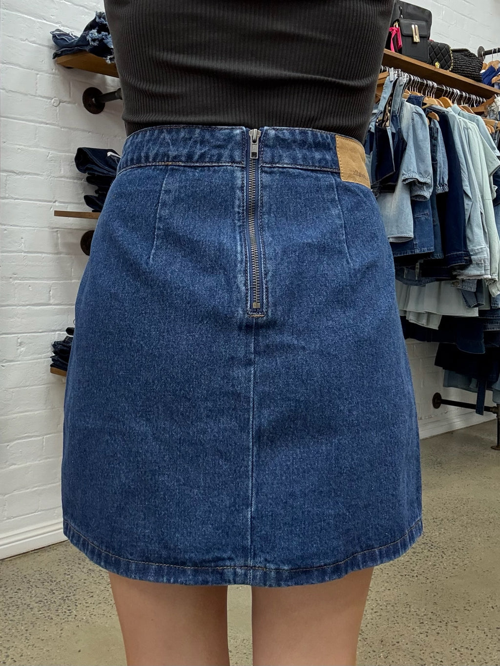Becca Mini Skirt - Heritage Blue – Katie B