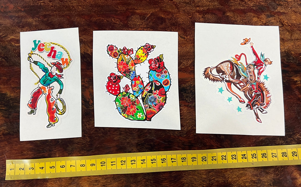Cowgirl Decal Sticker 3 Pack - 5 – Katie B