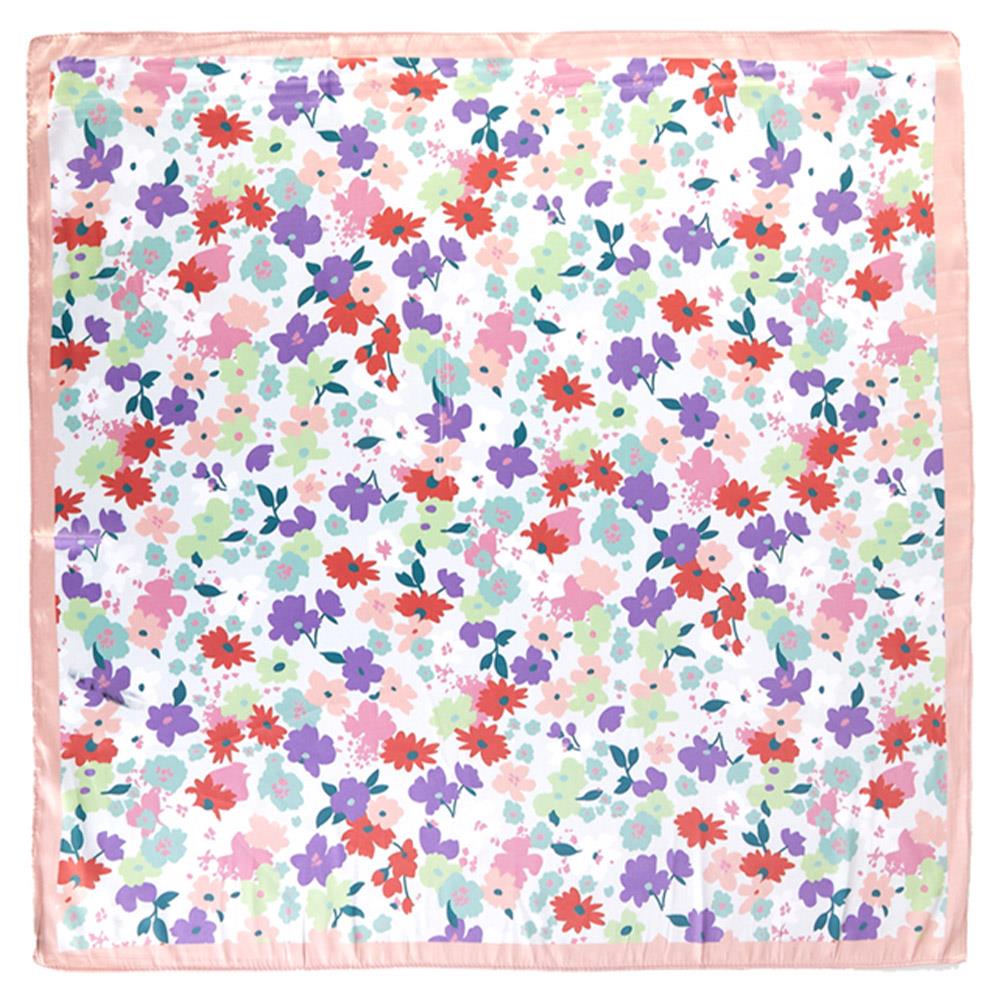 Western Wild Rag - Floral Meadow (Coral) – Katie B