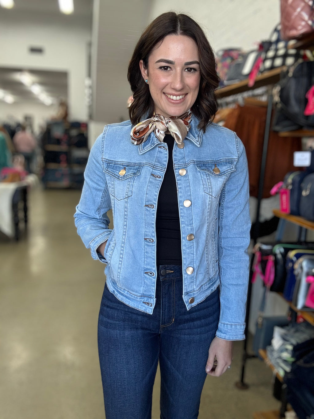 Jolene Denim Jacket - Light Wash – Katie B