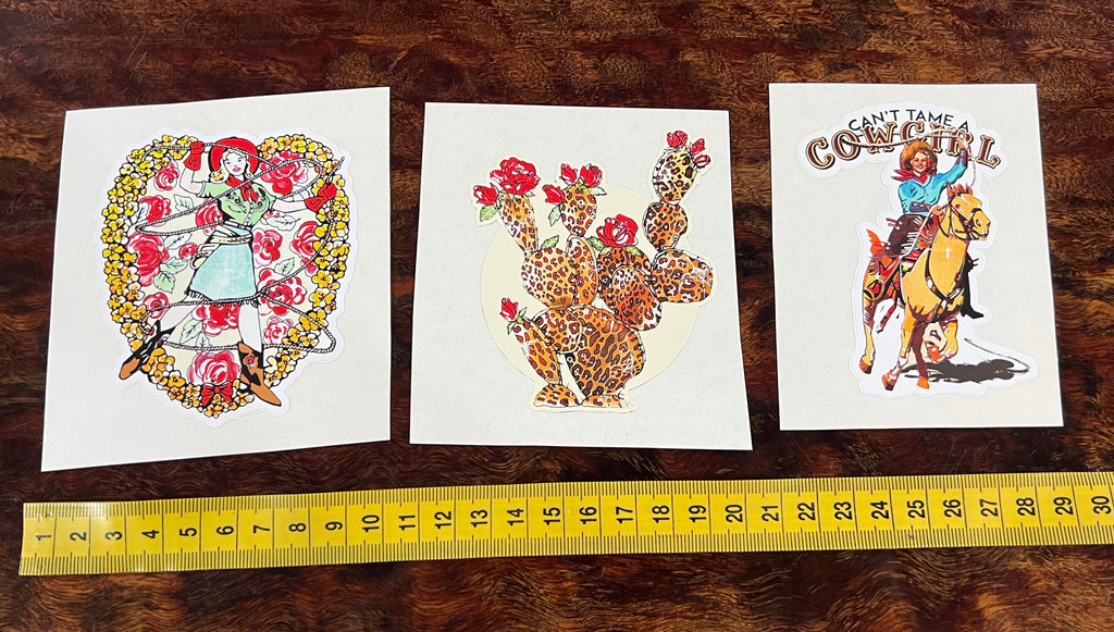 Cowgirl Decal Sticker 3 Pack - 7 – Katie B