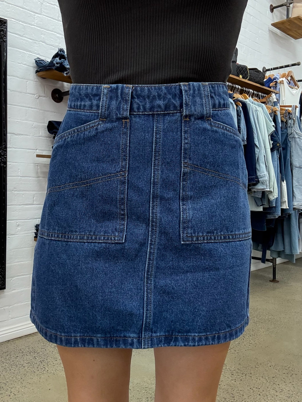 Becca Mini Skirt - Heritage Blue – Katie B