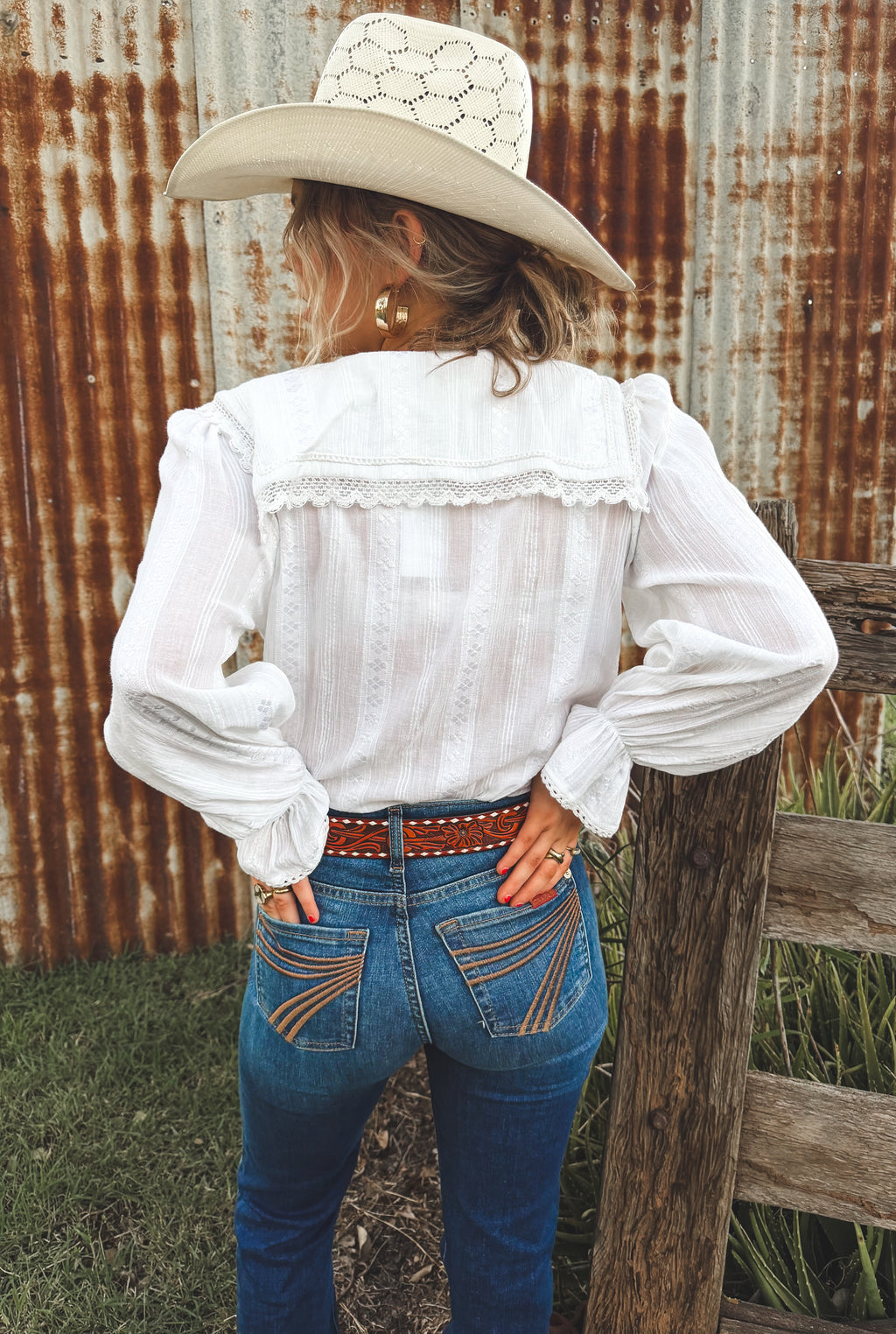 Callie Top - White Lace – Katie B