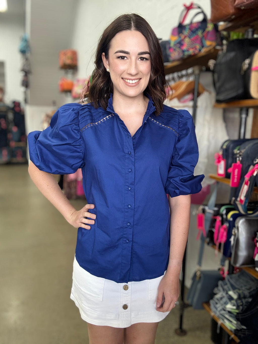 Steph Top - Navy – Katie B