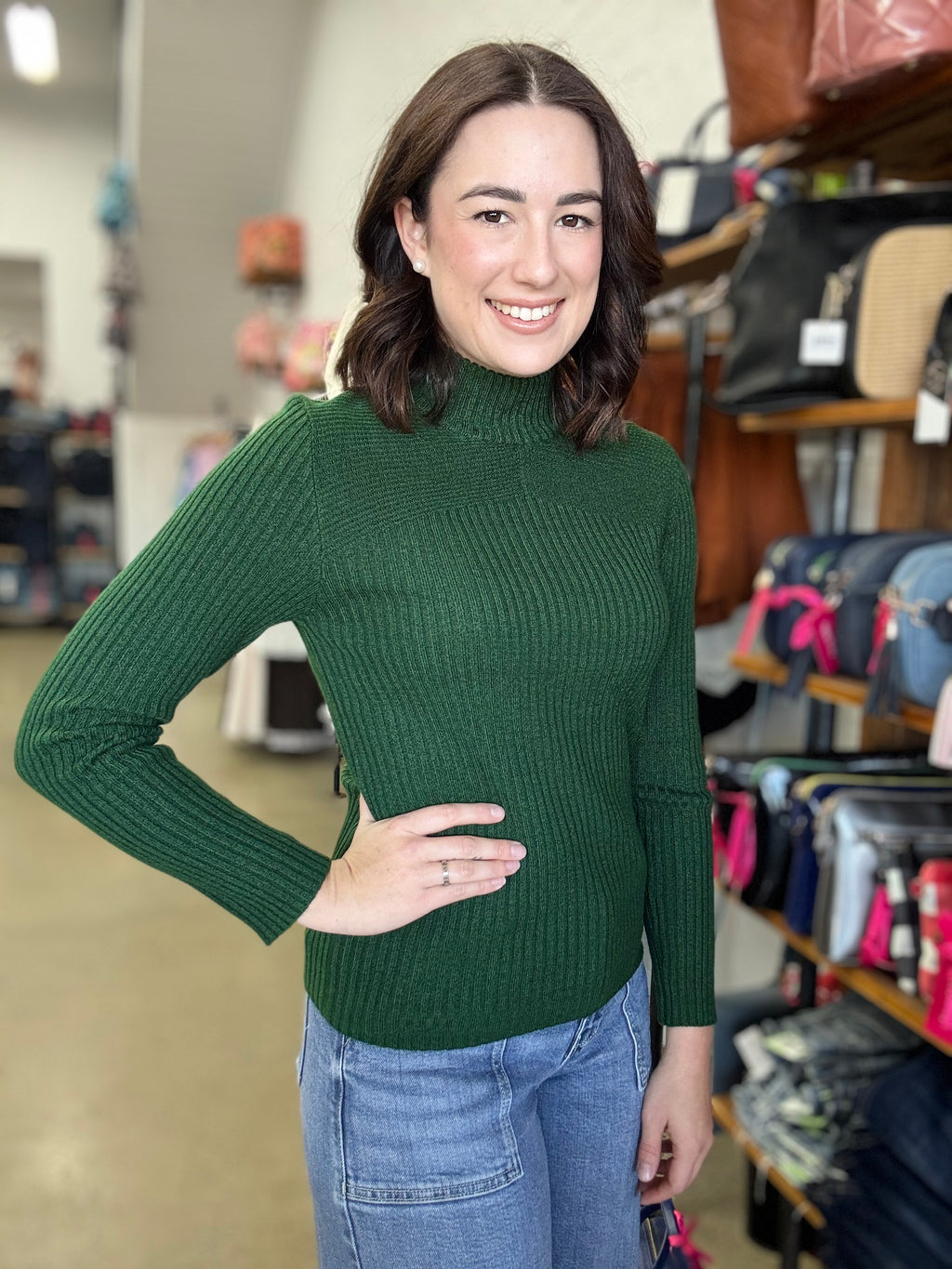 Reece Knit - Jungle Green – Katie B