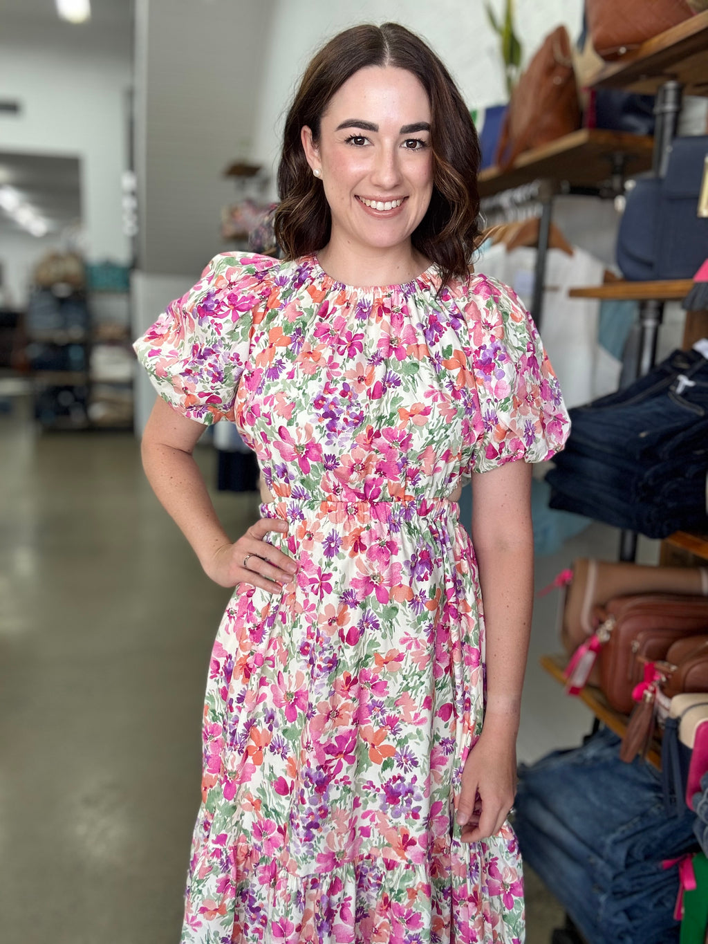 Ruth Dress - Garden Floral – Katie B