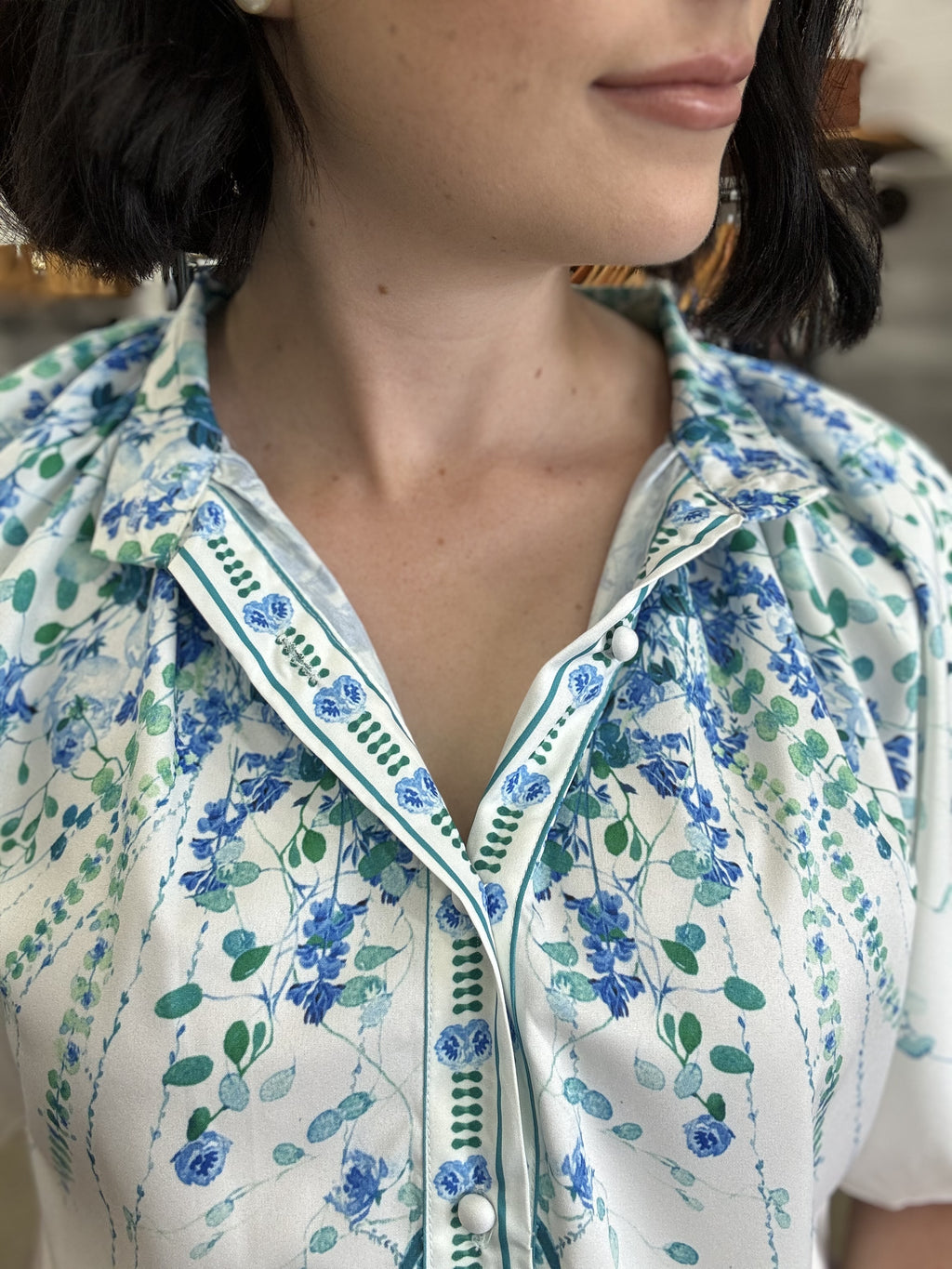 Freya Top - Garden Party – Katie B