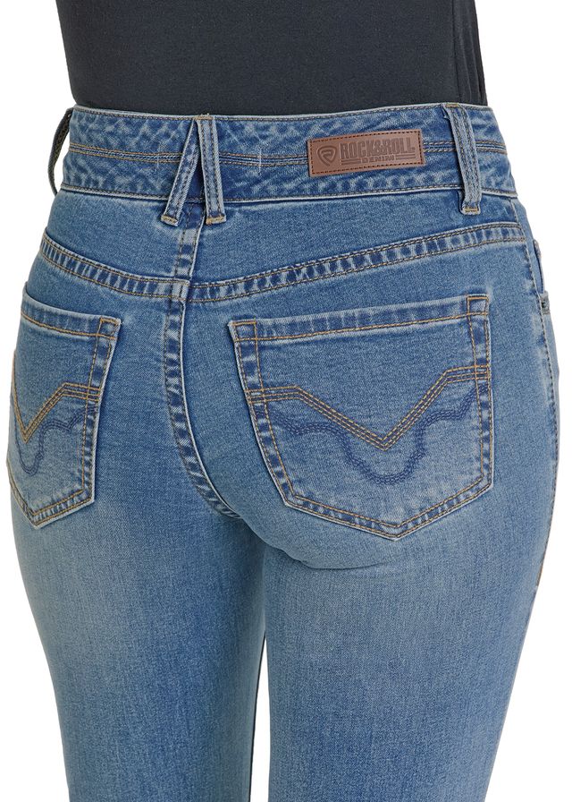 Rock & Roll Cowgirl Jeans - BW5HD07845 - Double Waistband High Rise Tr ...