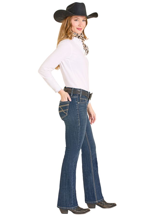 Rock & Roll Cowgirl Jeans - BW4RD07902 - Mid Rise Riding Fit – Katie B